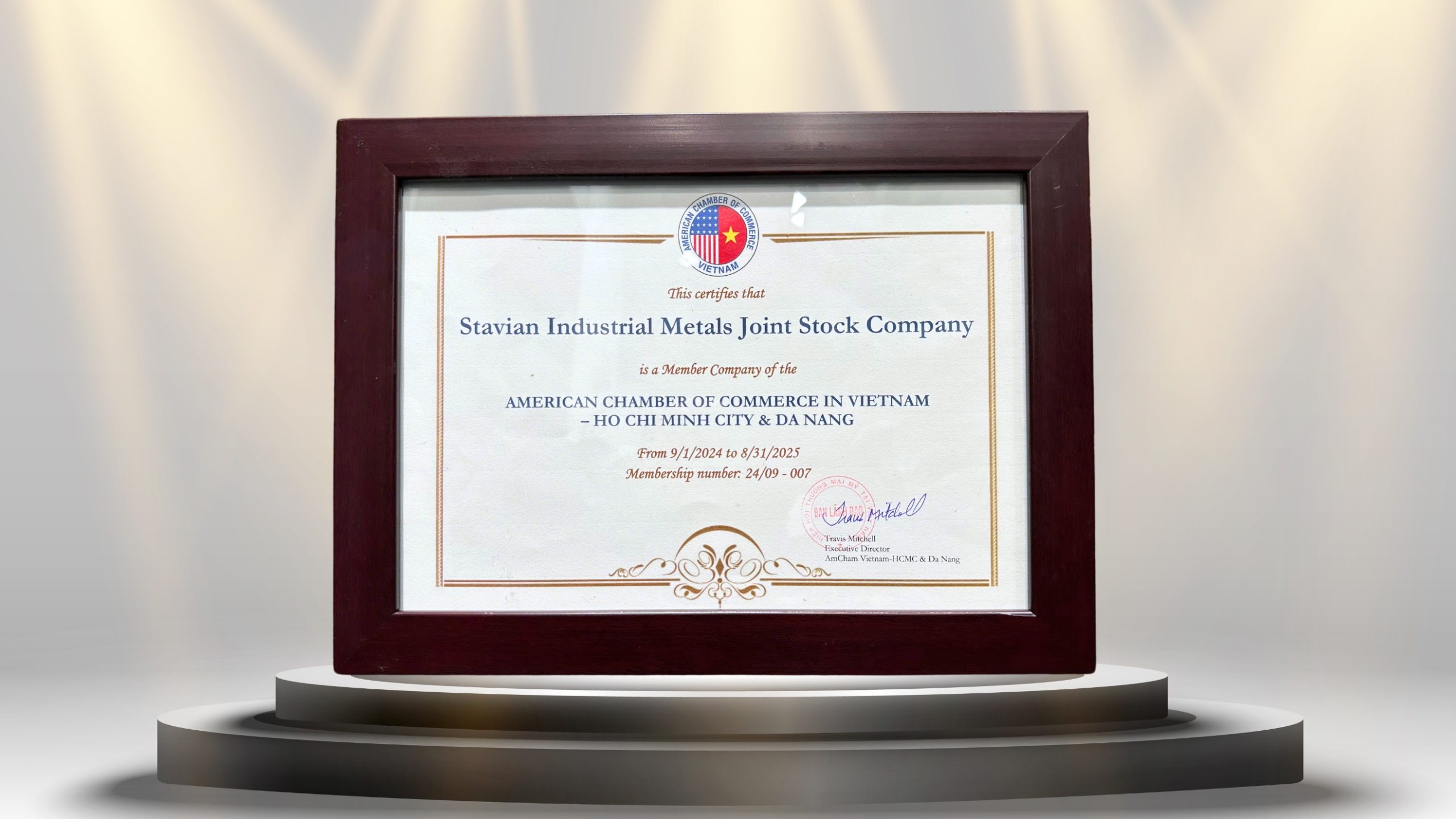 CERTIFICATE AWARDED BY PRESTIGIOUS ORGANIZATIONS